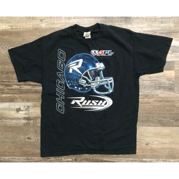Liquid Blue | Shirts | Vintage Afl Chicago Rush Mens Xl Black T Shirt ...